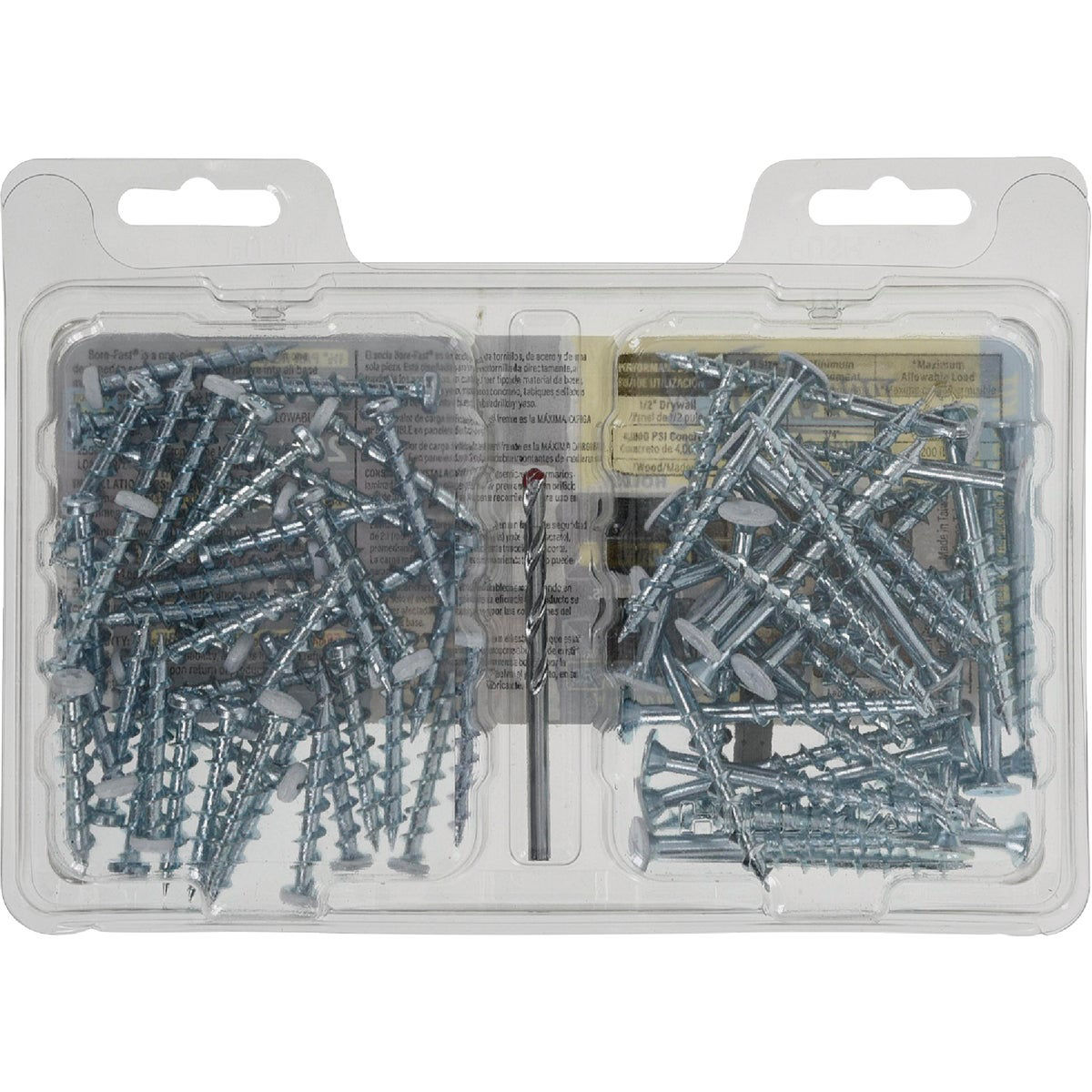 Bore-Fast Pan & Wafer Head Anchor & Screw in One Kit (72-Piece) | Do it ...