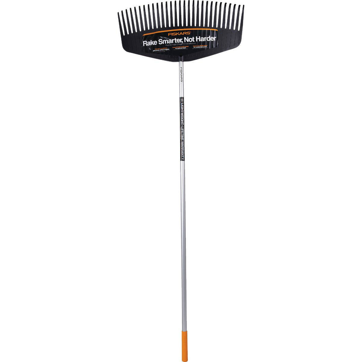 Fiskars 24 In. Poly Leaf Rake with 60 In. Aluminum Handle (29-Tine ...