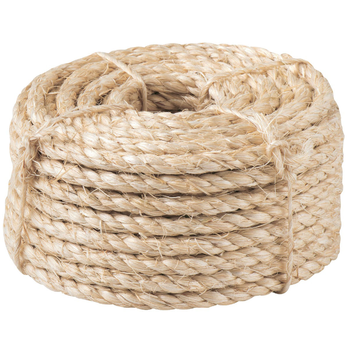 Do it Best 1/4 In. x 50 Ft. Natural Twisted Sisal Fiber Packaged Rope ...