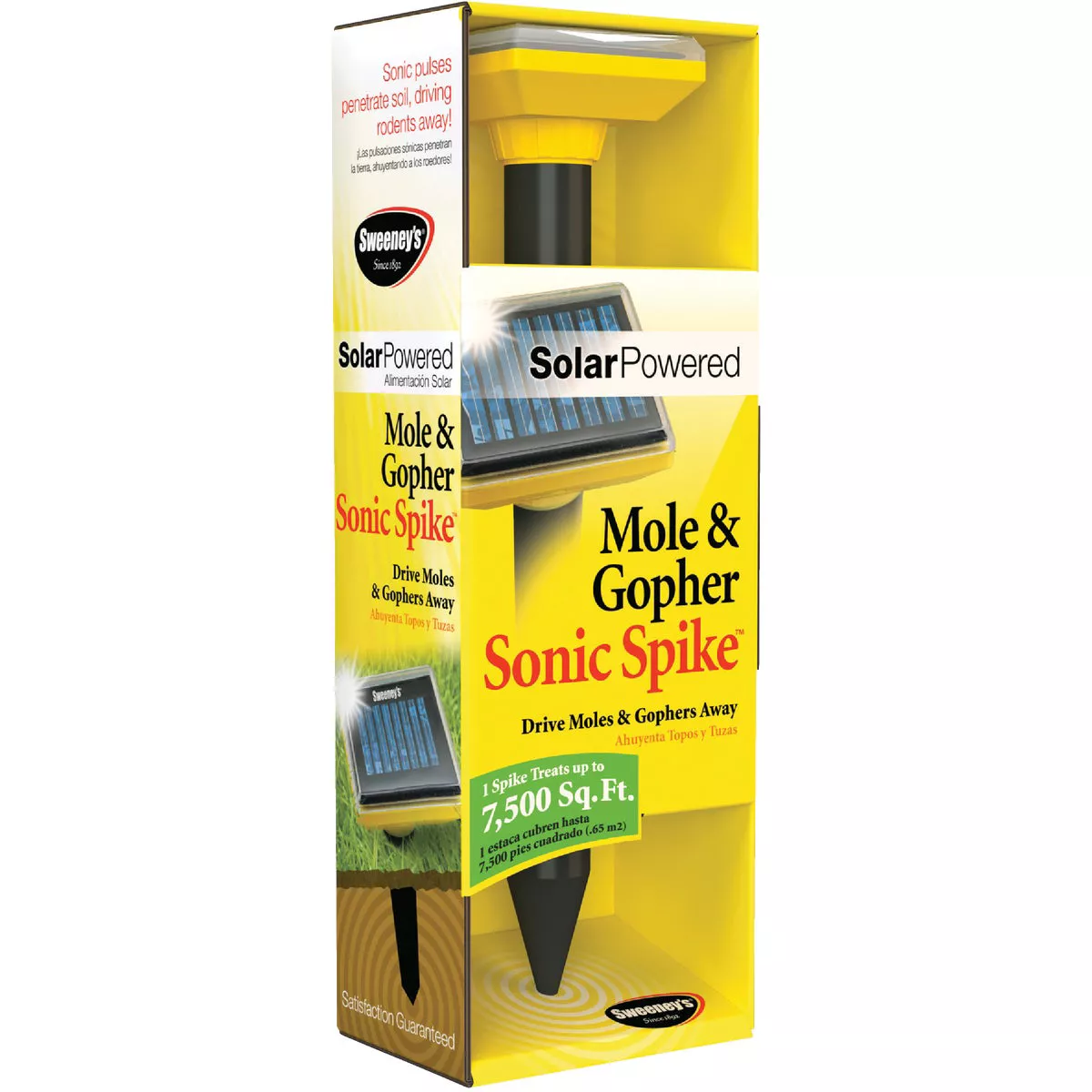 Victor 7500 Sq. Ft. Coverage Plastic Solar-Powered Sonic Mole Spike ...