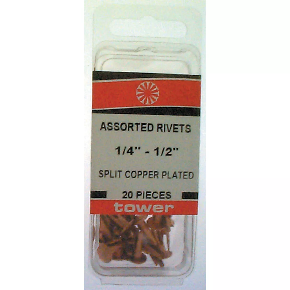 Hillman The Fastener Center Copper Plated Split Rivet Assortment (20 ...