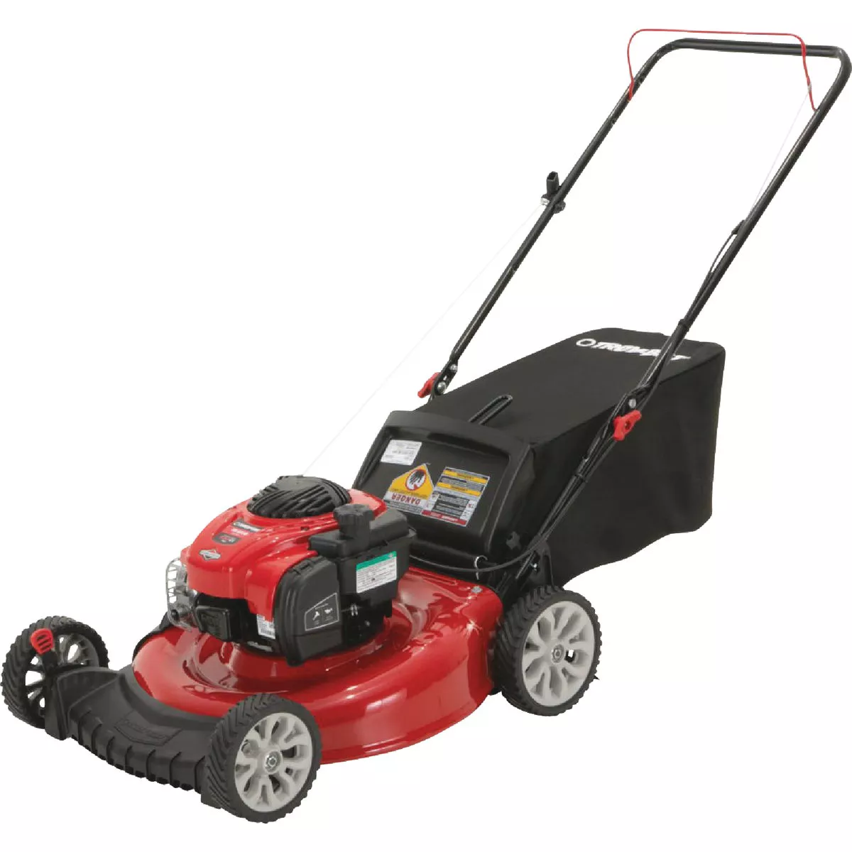 Troy-Bilt 21 In. 163cc Low Wheel Push Gas Mower with Bag, Mulch and ...