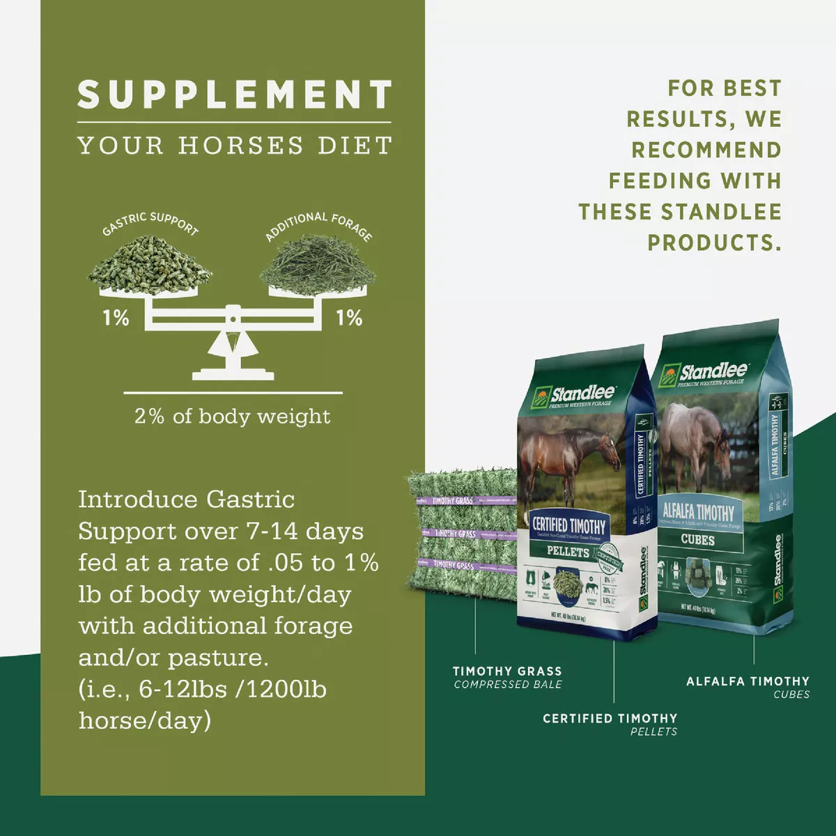 Standlee Forage Plus 40 Lb. Gastric Support Pellets Horse Feed | Do it Best