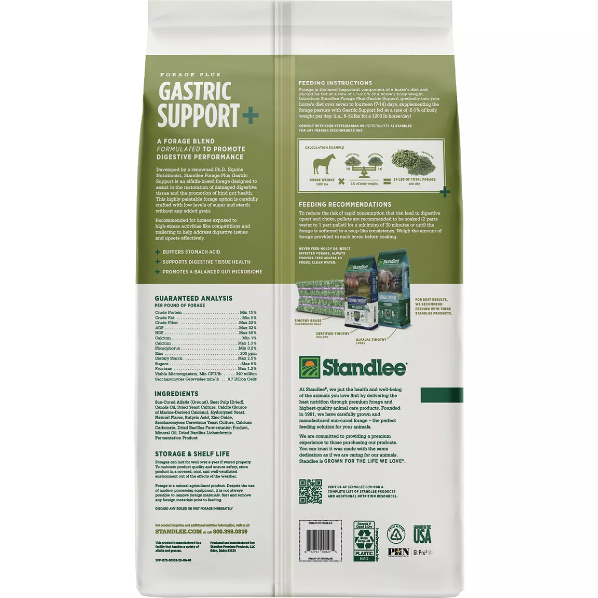 Standlee Forage Plus 40 Lb. Gastric Support Pellets Horse Feed | Do it Best