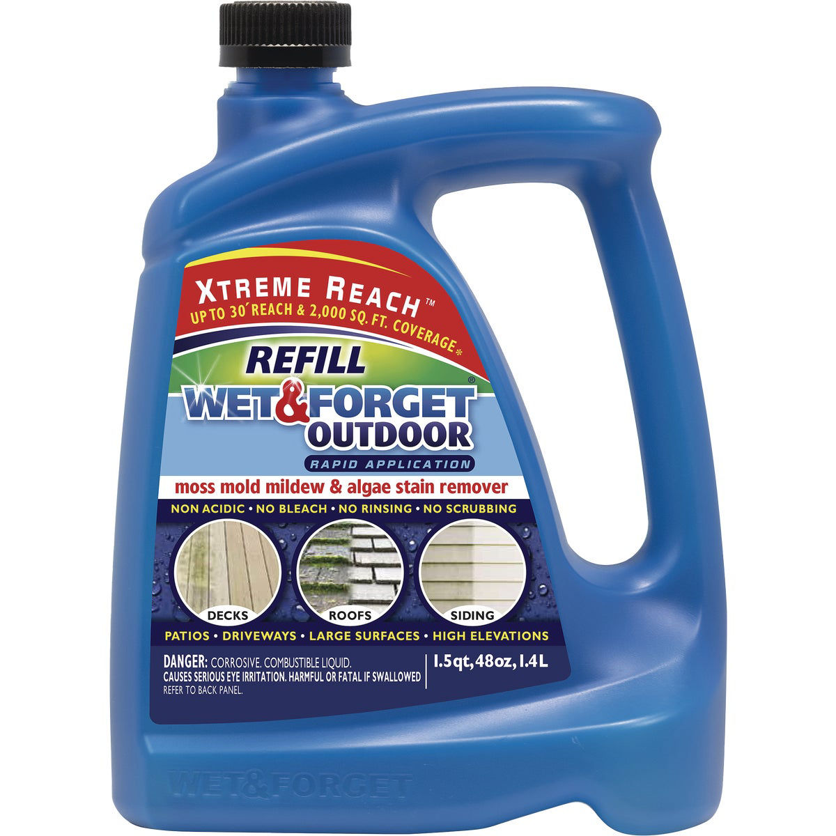 Wet & Forget 48 Oz. Hose End Refill Concentrate Moss, Mold, Mildew ...