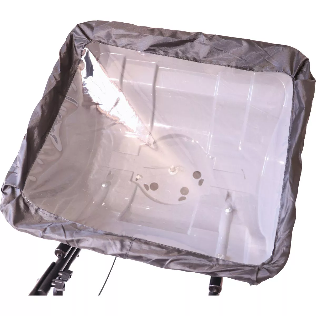 Precision 100 Lb. Broadcast Push Fertilizer Spreader with Cover | Do it ...