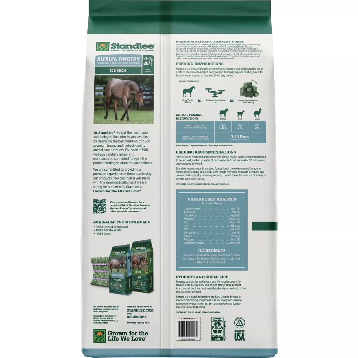 Standlee Premium Western Forage 40 Lb. Alfalfa & Timothy Cubes | Do it Best