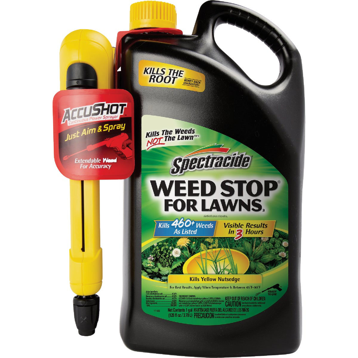 Spectracide Weed Stop for Lawns 1 Gal. Ready To Use AccuShot Sprayer ...
