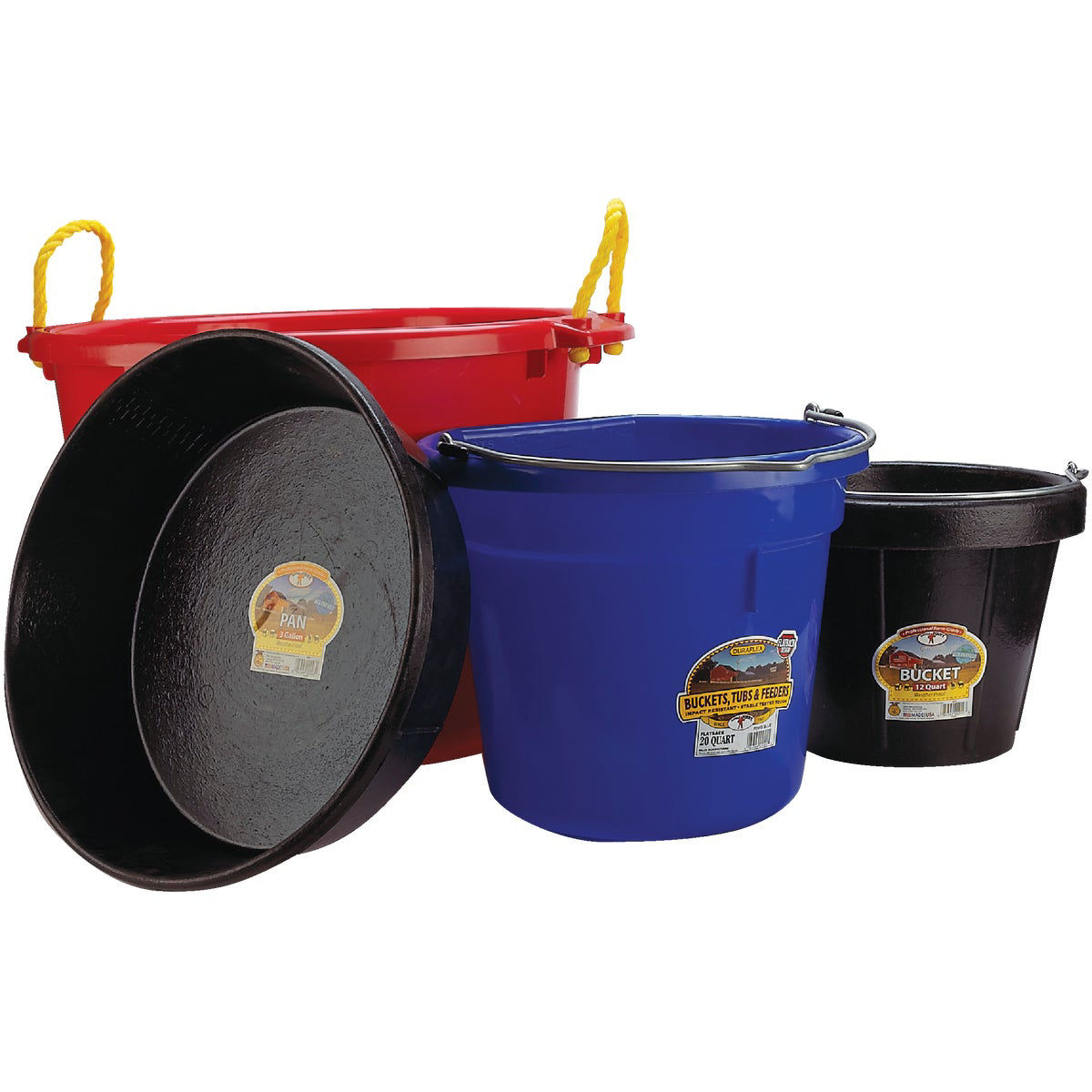 Tuff Stuff 5 Gal. Blue Poly Flat Back Bucket | Do it Best