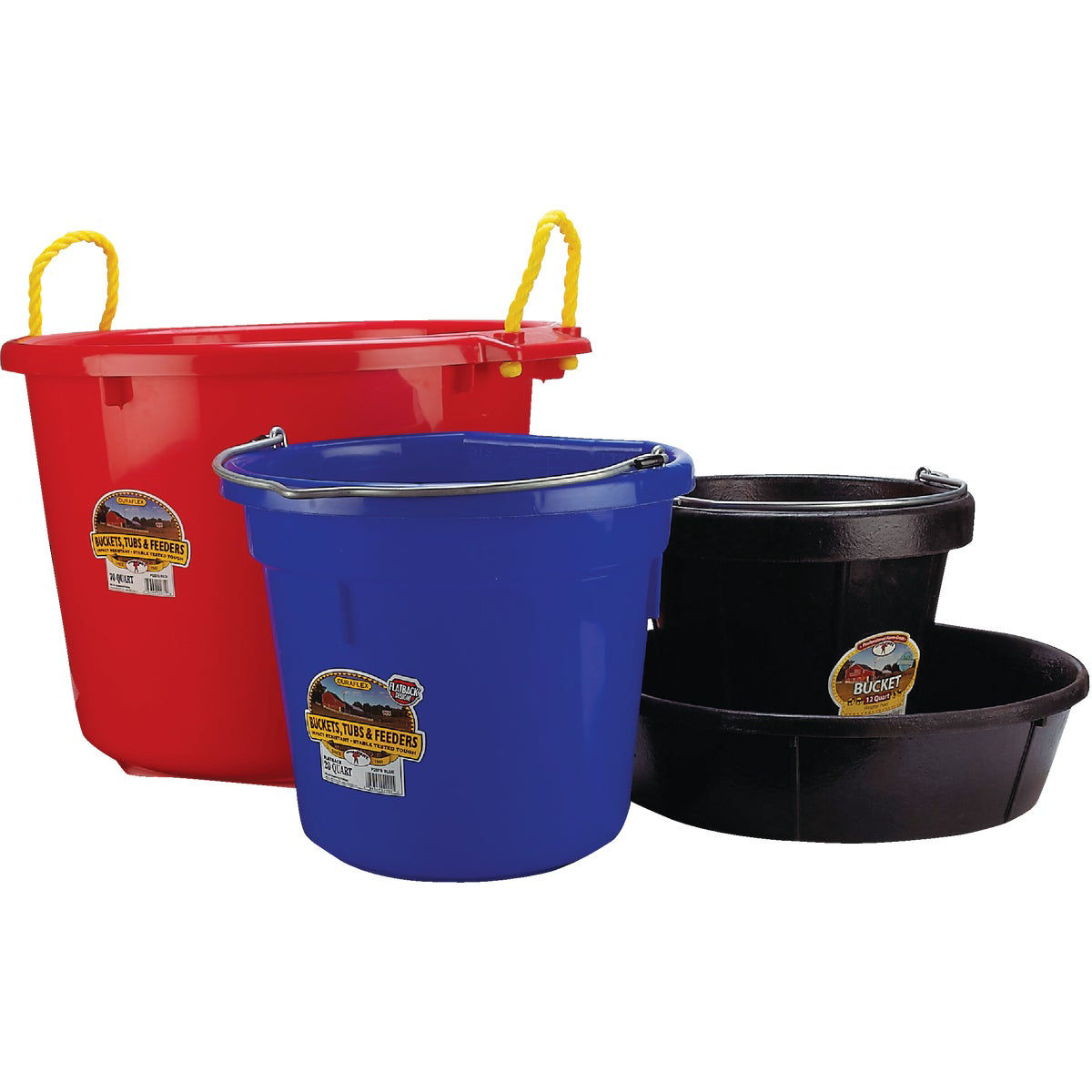 Tuff Stuff 5 Gal. Blue Poly Flat Back Bucket | Do it Best