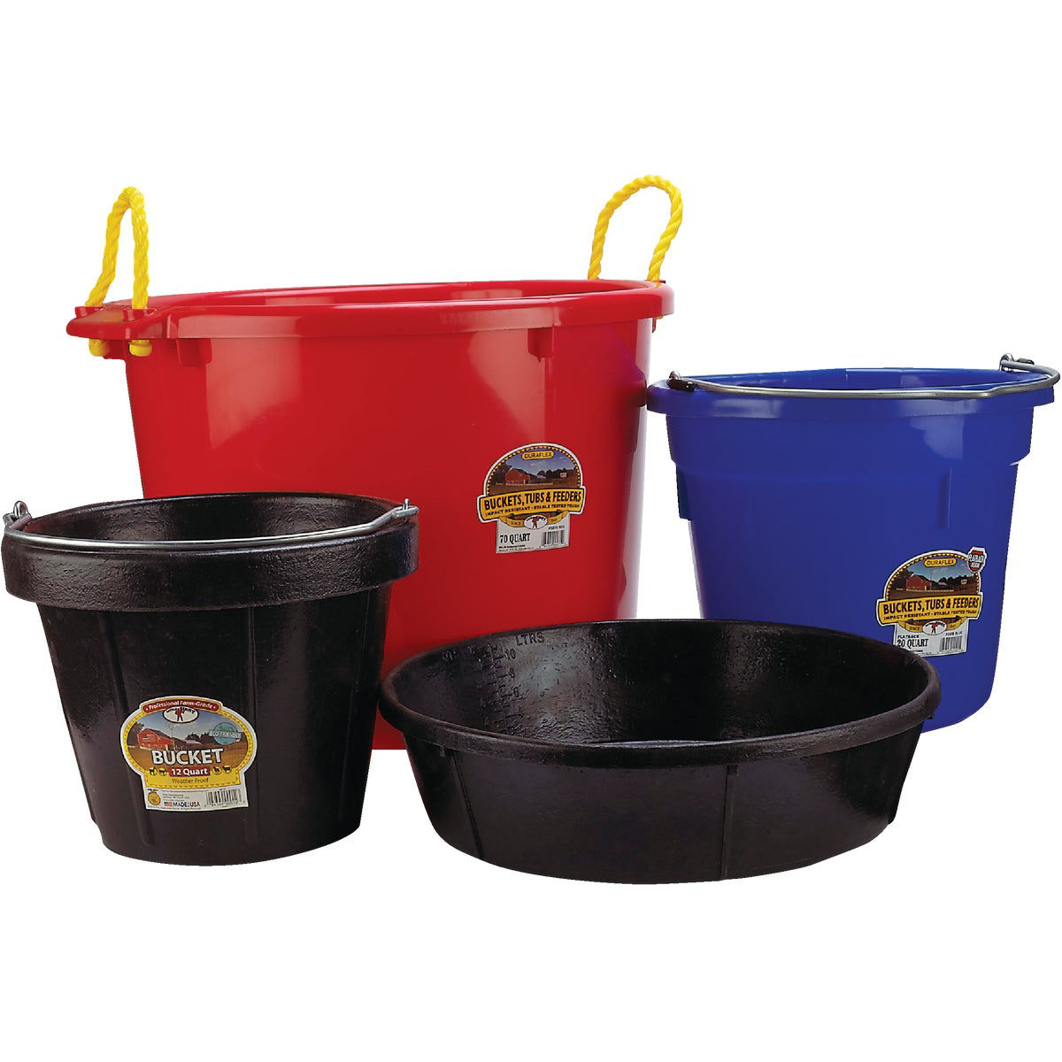 Tuff Stuff 5 Gal. Blue Poly Flat Back Bucket | Do it Best