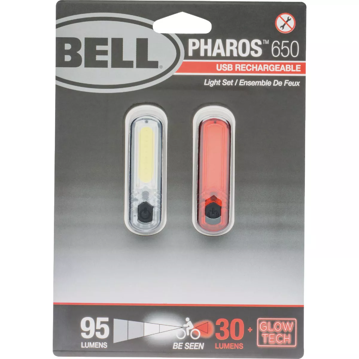 Pharos 650 LED USB Rechargeable Bicycle Light Set | True Value Hardware