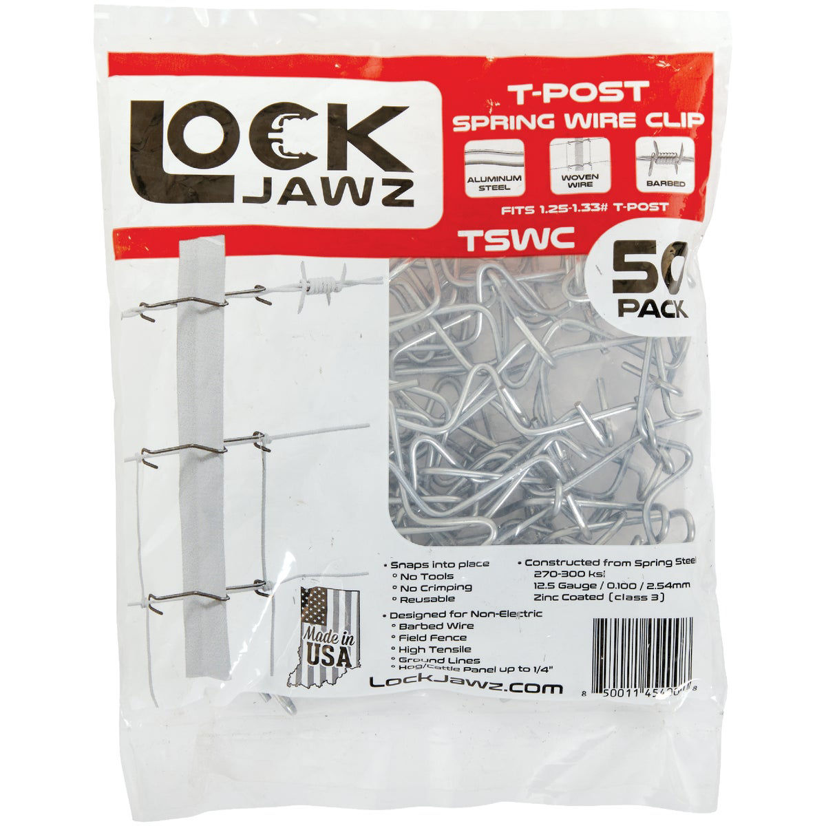 Dare 12.5 Ga. Spring Steel T-Post Clip (50-Pack) | Do it Best