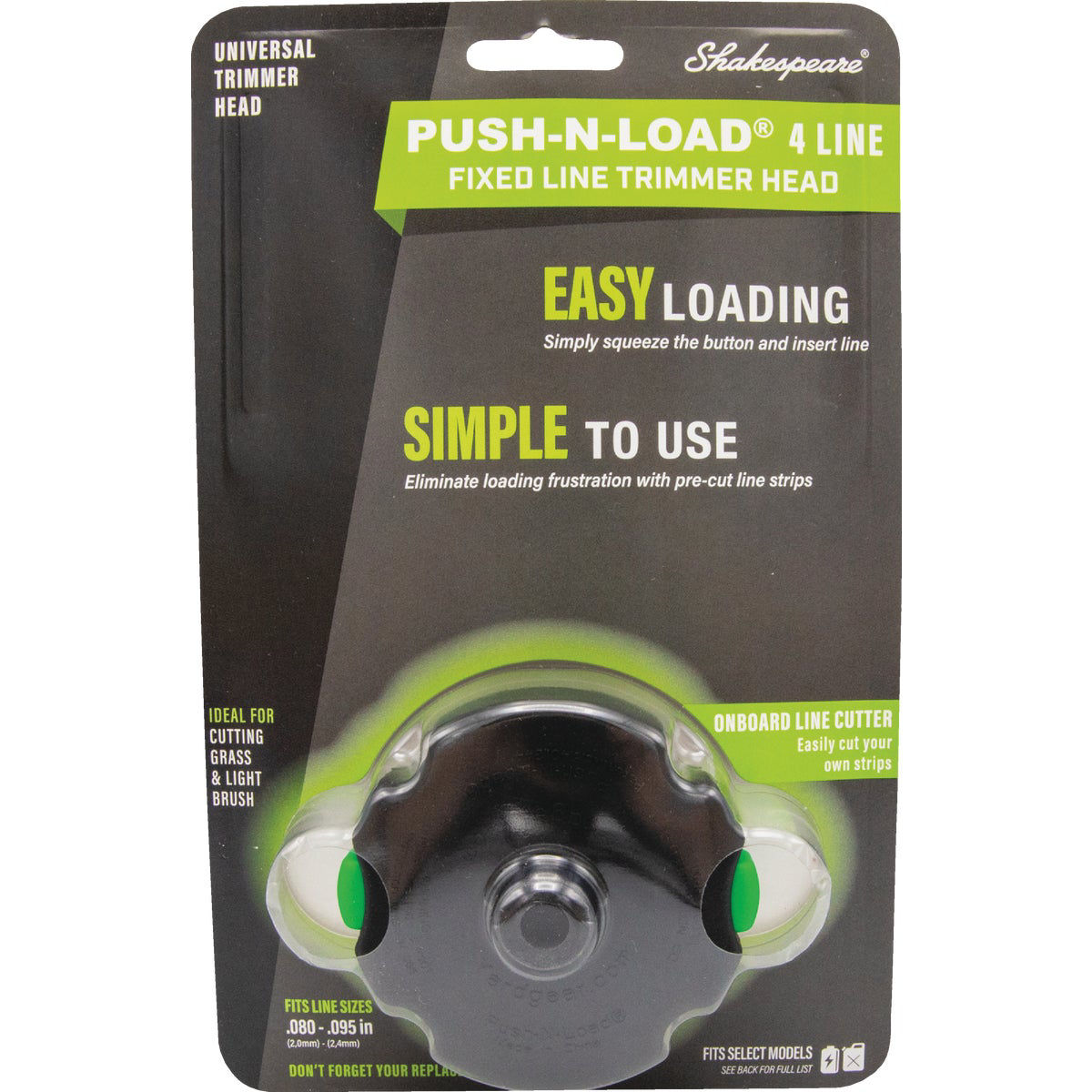 Shakespeare Push-N-Load 4-Line Replacement Trimmer Head | Do it Best