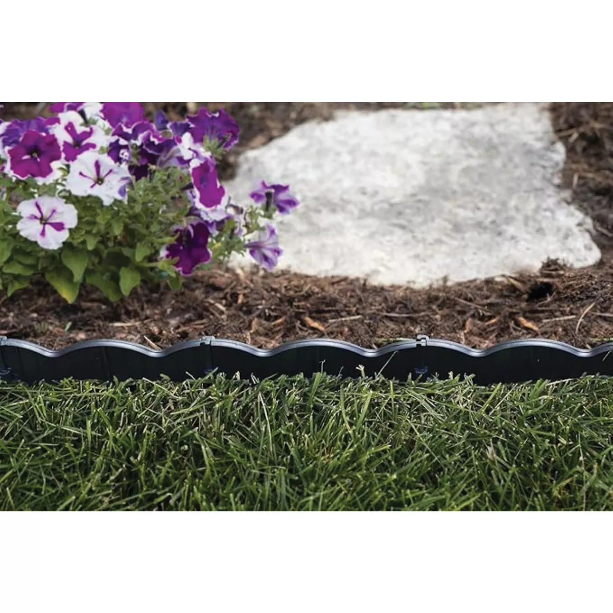 Master Mark Dig-Free 6 In. H. x 20 Ft. L. Black Poundable Lawn Edging ...