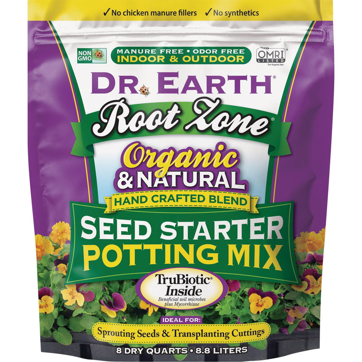 Dr. Earth Root Zone 8 Qt. 1/3 Lb. Organic Seed Starter Potting Soil ...