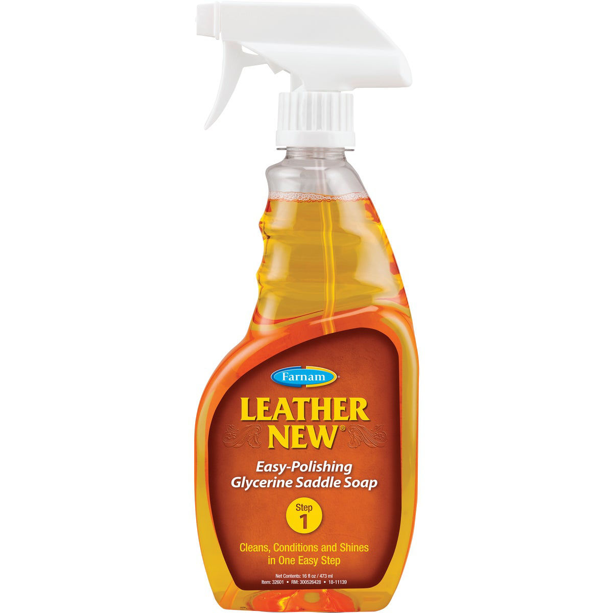Farnam Leather New 16 Oz. Trigger Spray Liquid Glycerine Saddle Soap ...
