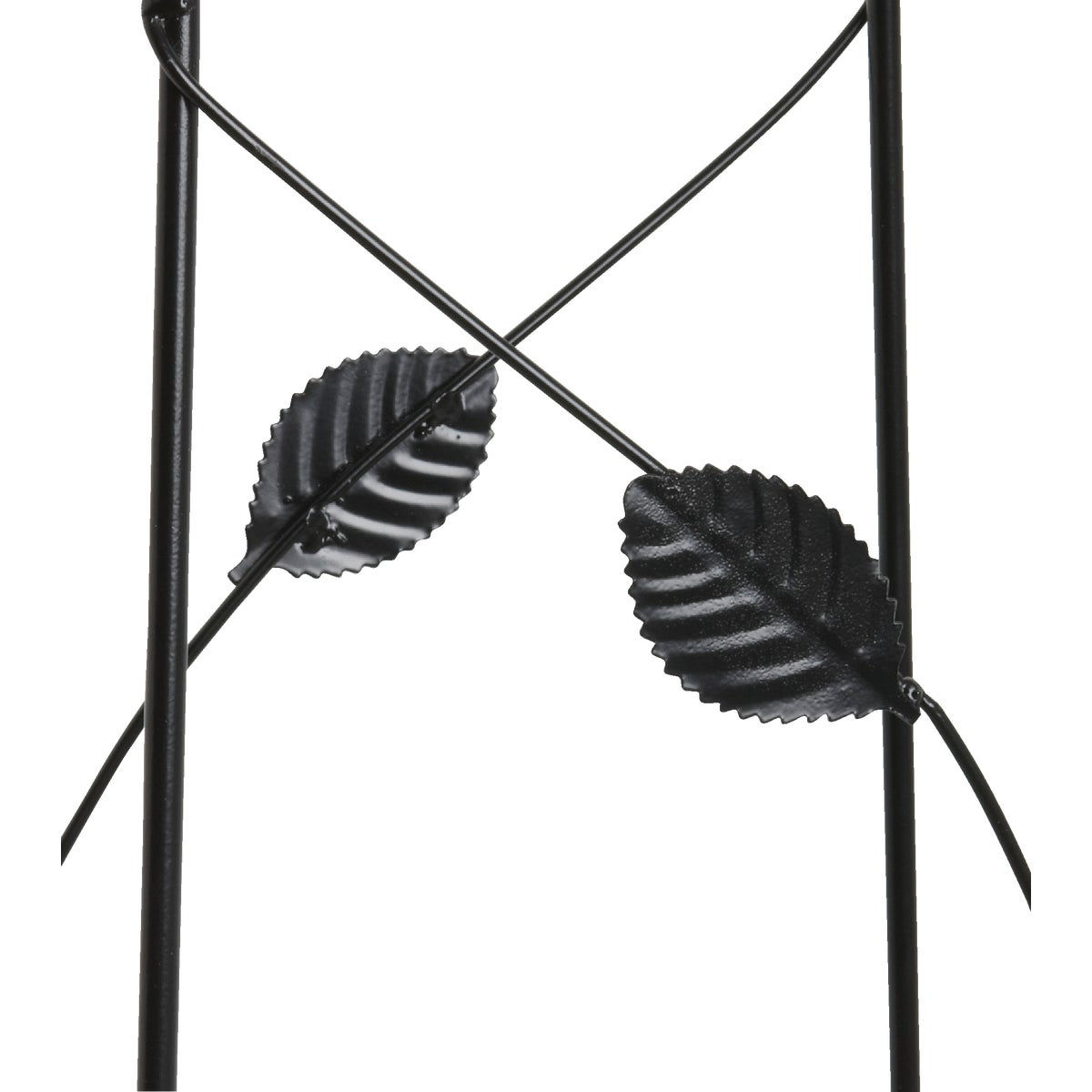 Best Garden 60 In. Black Metal Leaf Obelisk | Do it Best