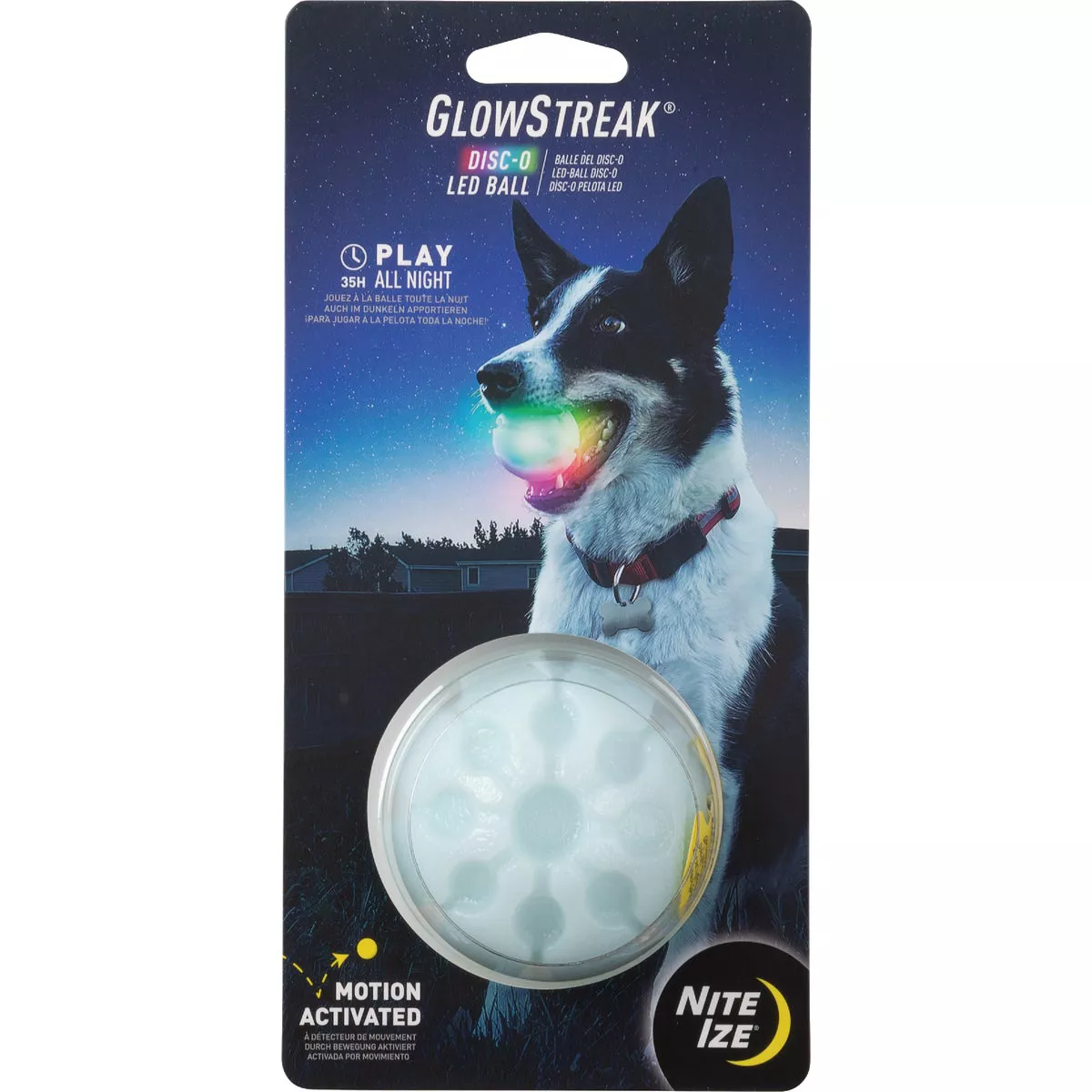 Nite Ize Glow Streak Color Changing LED Ball Dog Toy | Do it Best
