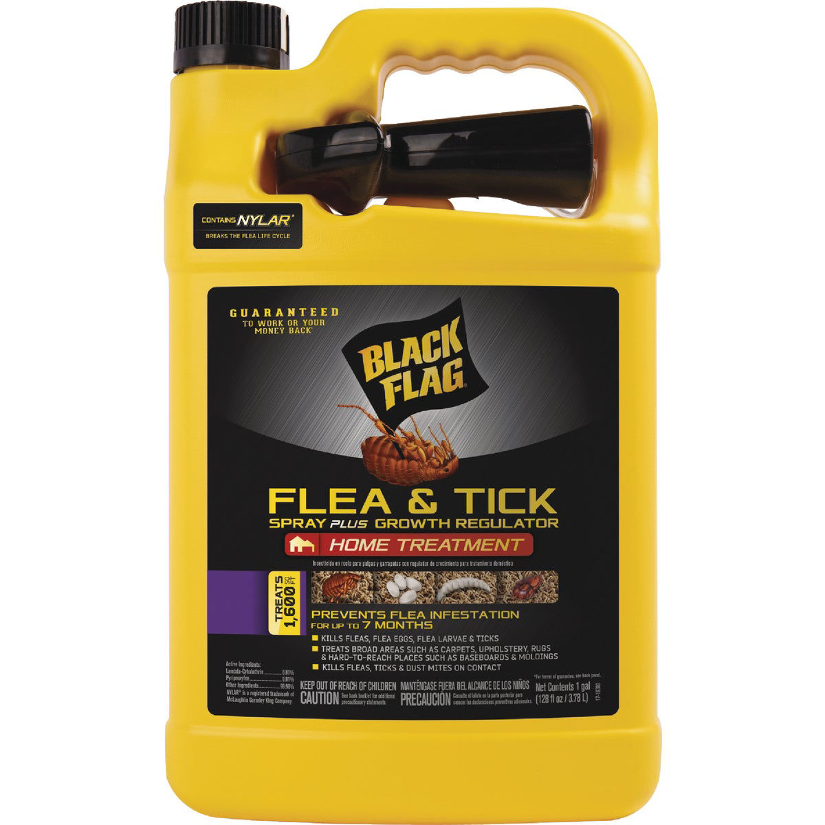 Black Flag 1 Gal. Ready To Use Flea & Tick Spray Plus Growth Regulator ...