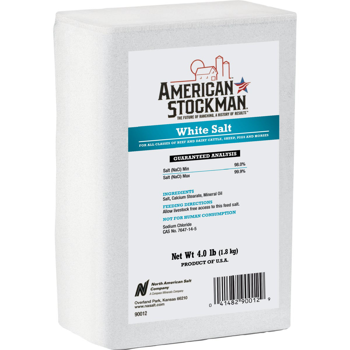 American Stockman 4 Lb. Plain White Salt Block | Do it Best