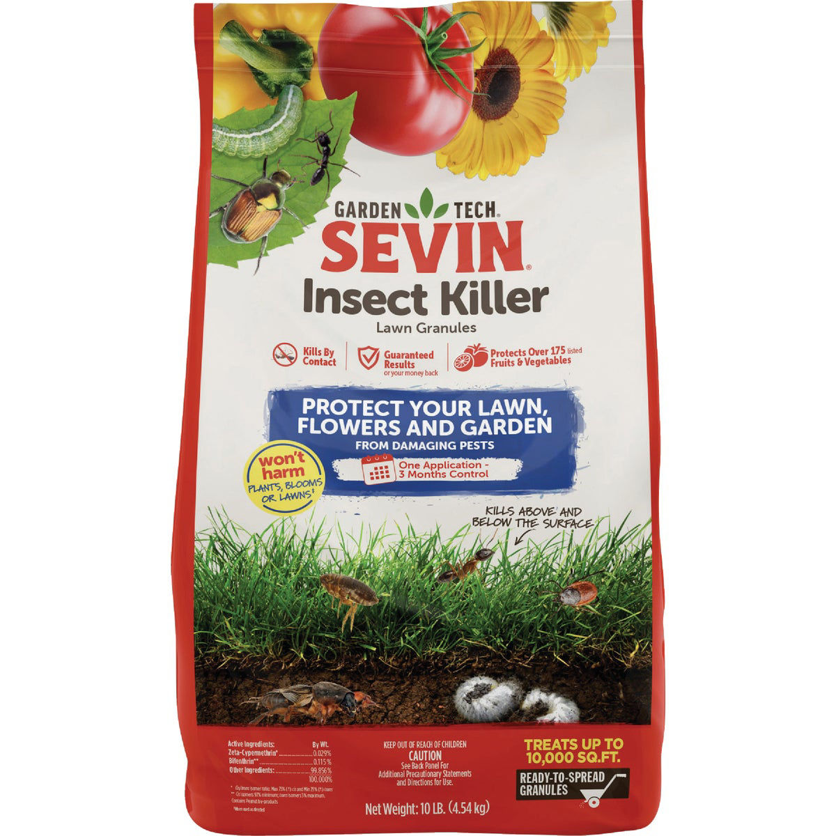 Garden Tech Sevin 10 Lb. Ready To Use Granules Lawn Insect Killer | Do ...