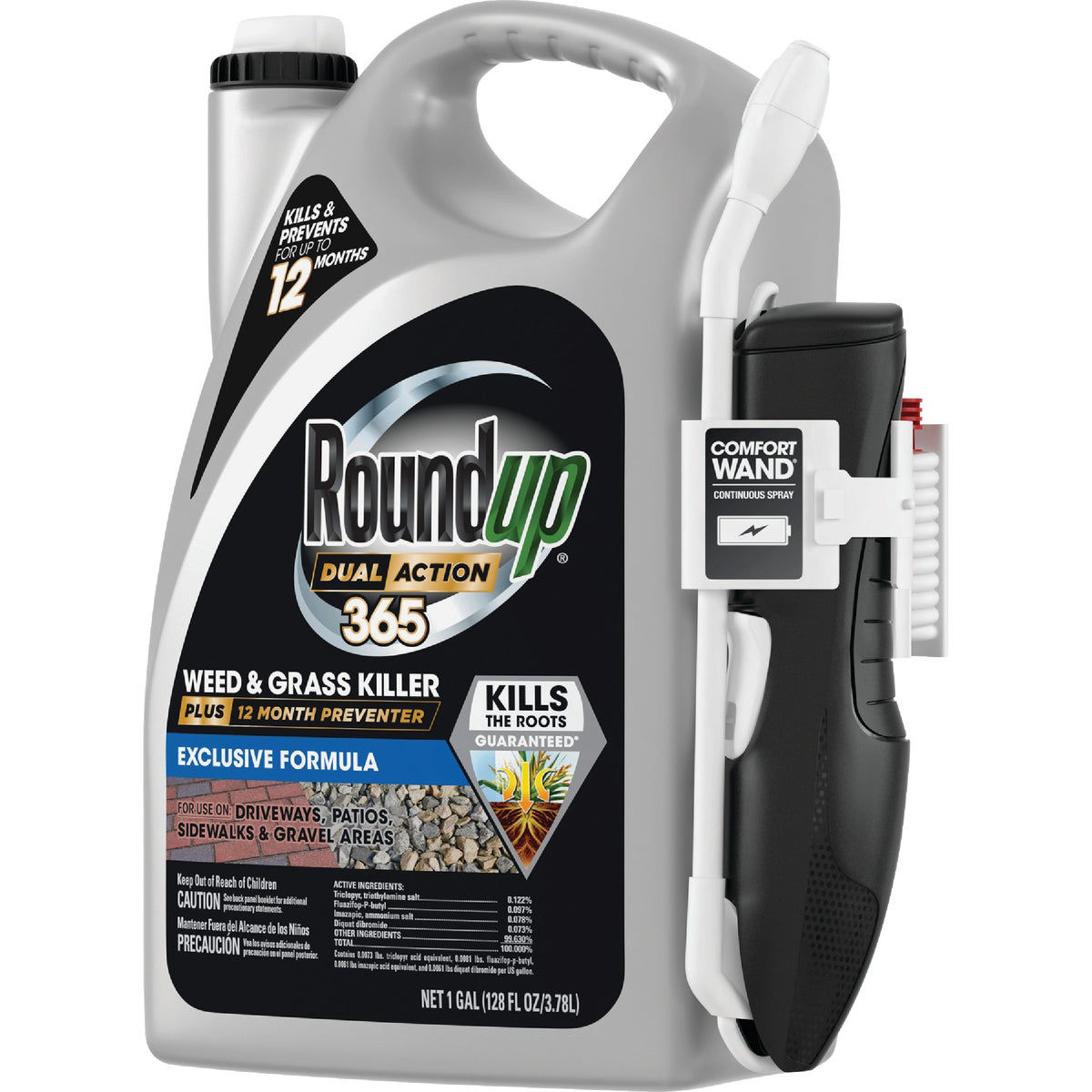 Roundup Dual Action 365 1 Gal. Exclusive Formula Weed & Grass Killer ...