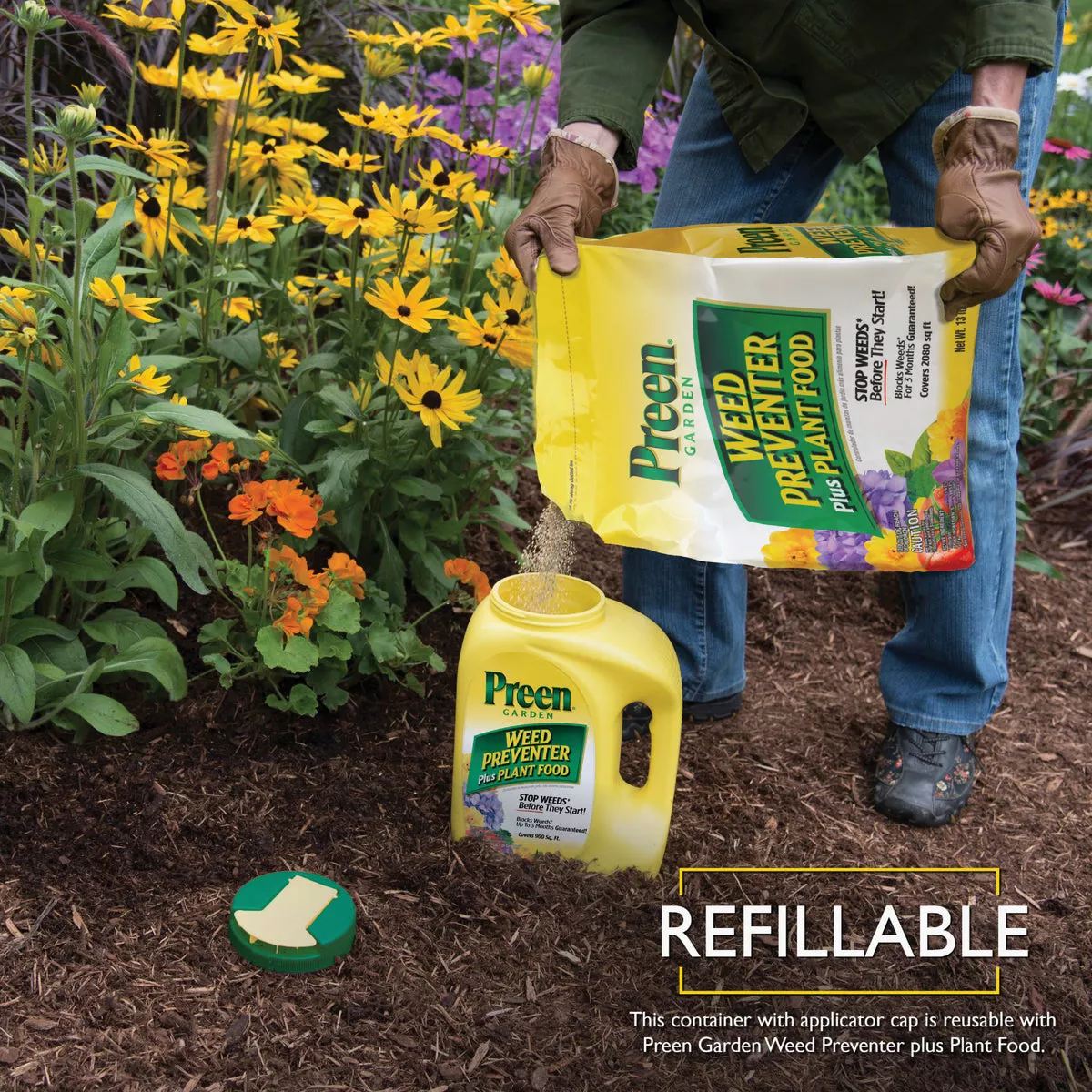 Preen 5.625 Lb. Ready To Use Granules Garden Weed Preventer Plus Plant ...