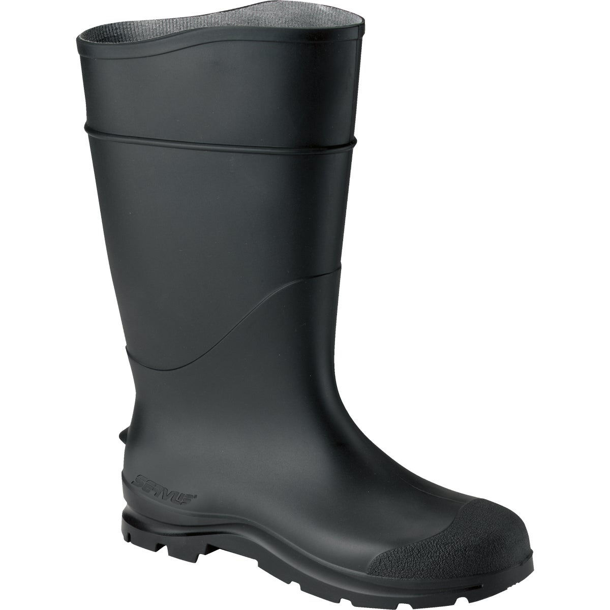 Servus Men's Size 10 Black Plain Toe PVC Rubber Boot | Do it Best