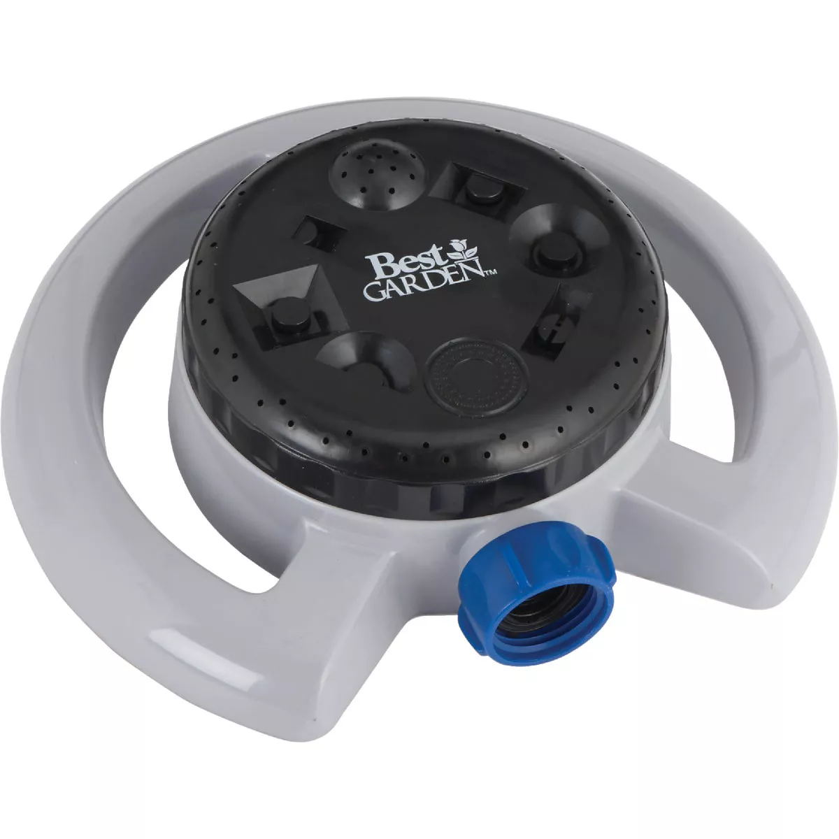 Best Garden Poly Varied Coverage Stationary Turret Sprinkler, Blue ...