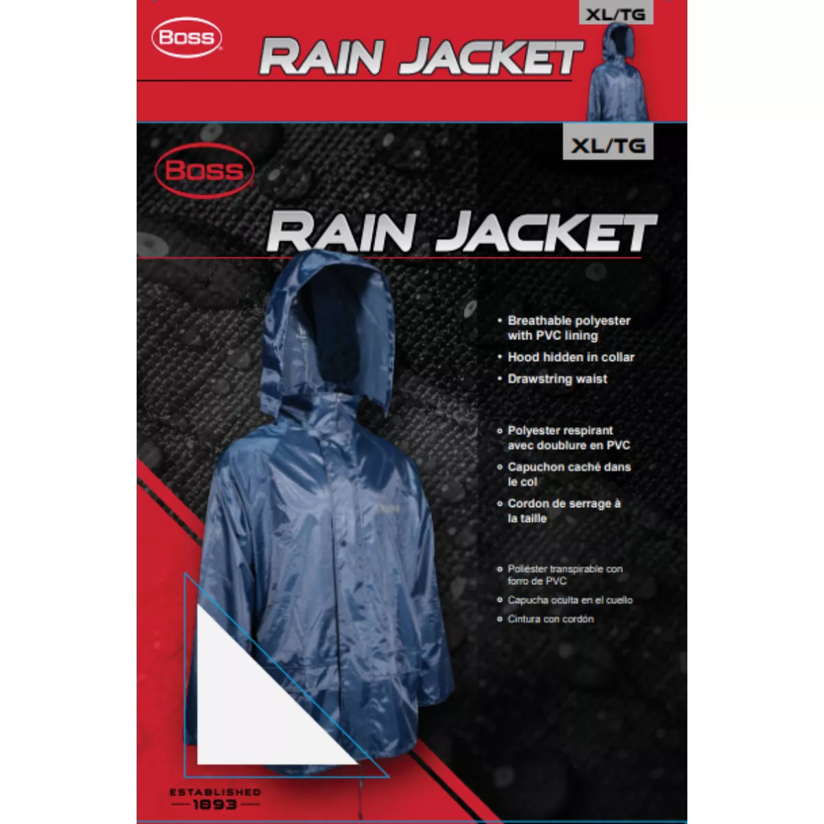 Boss XL Polyester Rain Jacket | Do it Best