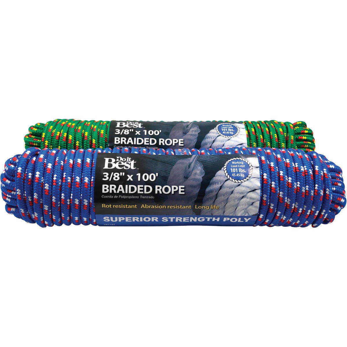 Do it Best 3/8 In. x 100 Ft. Assorted Colors Double Braided ...