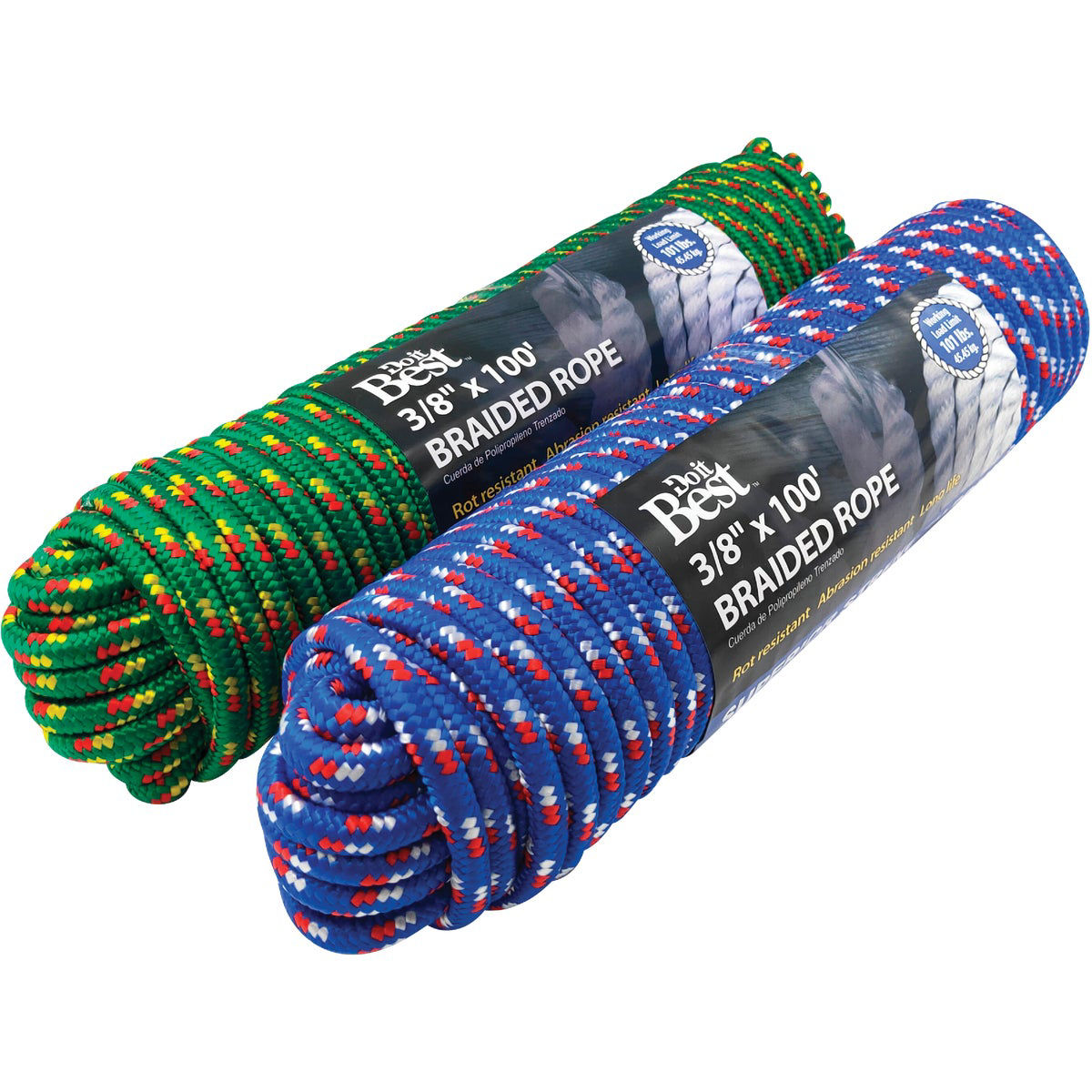 Do it Best 3/8 In. x 100 Ft. Assorted Colors Double Braided ...