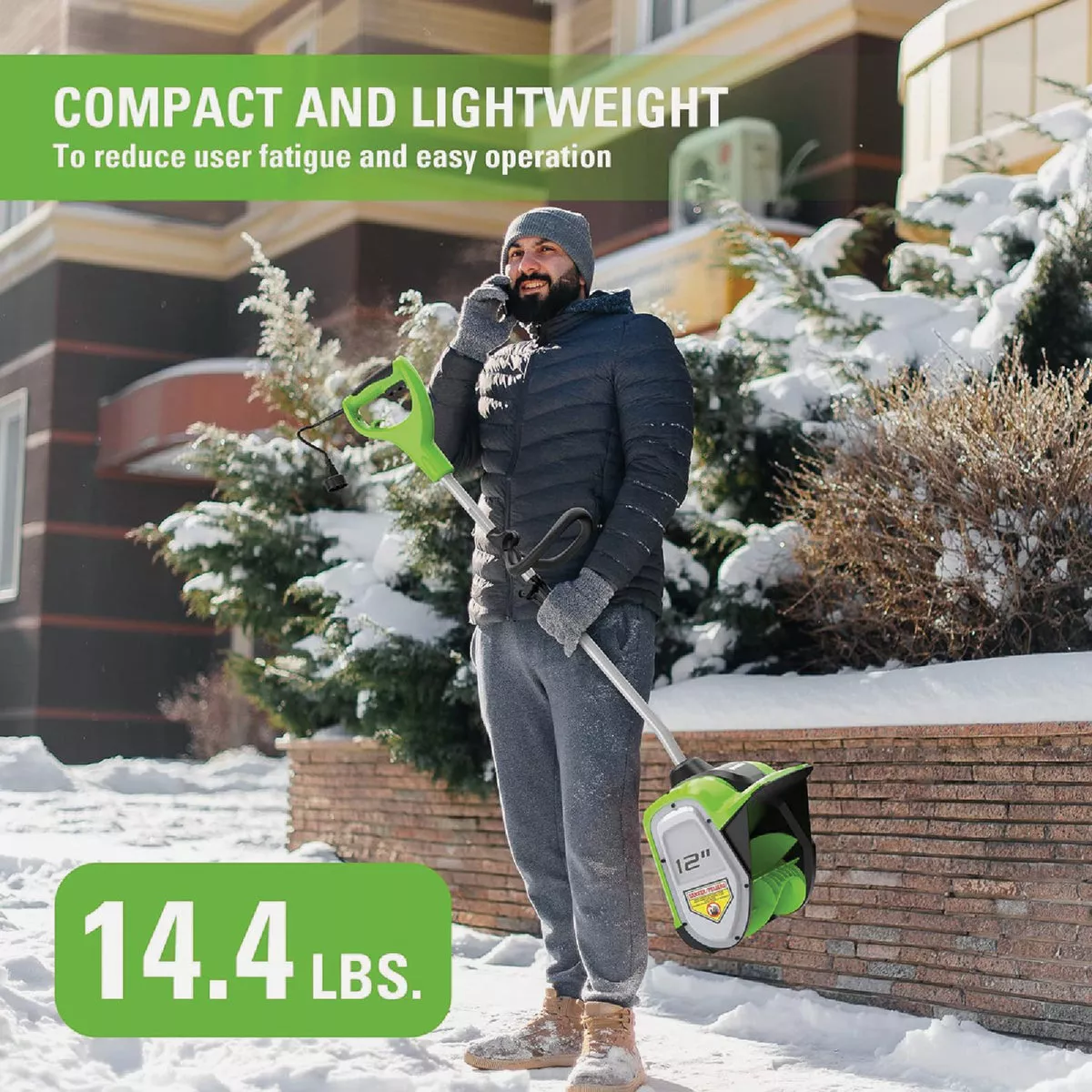 Greenworks 12 In. 8A Electric Snow Blower Shovel Do it Best