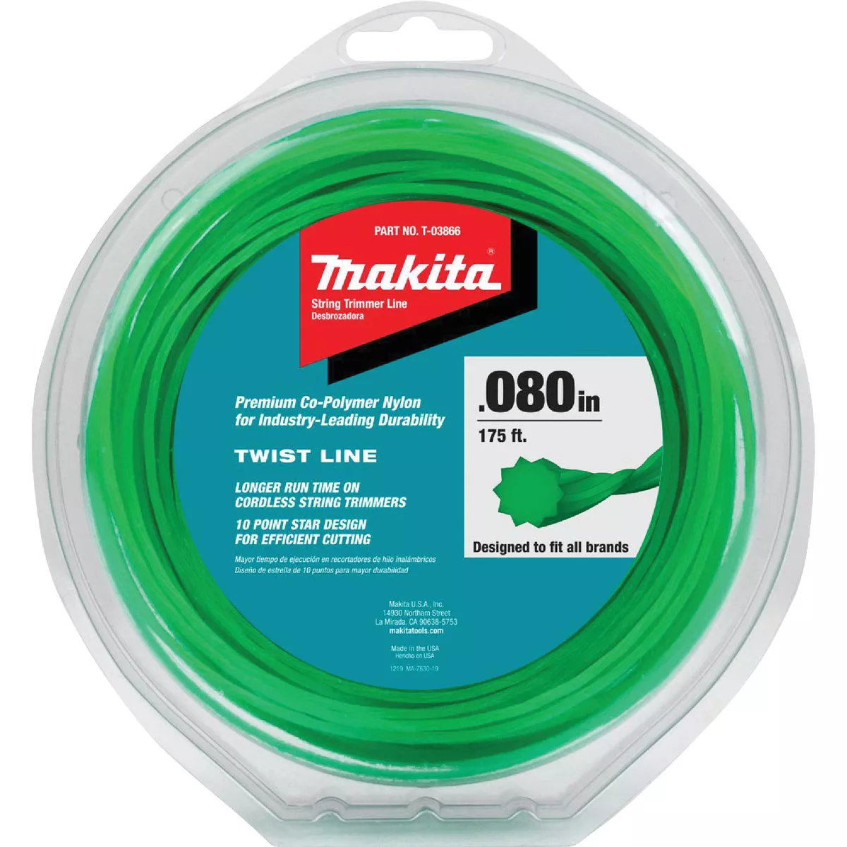 Makita 0.080 In. x 175 Ft. Twisted Trimmer Line | True Value Hardware