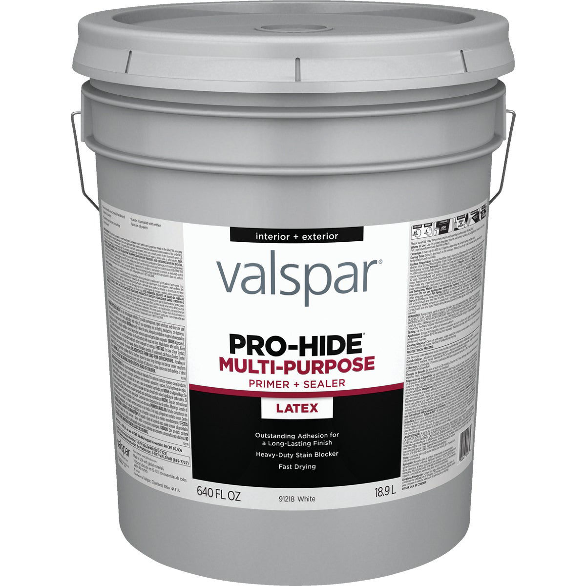 Valspar Pro-Hide Waterborne Interior/Exterior Multi-Purpose Primer ...