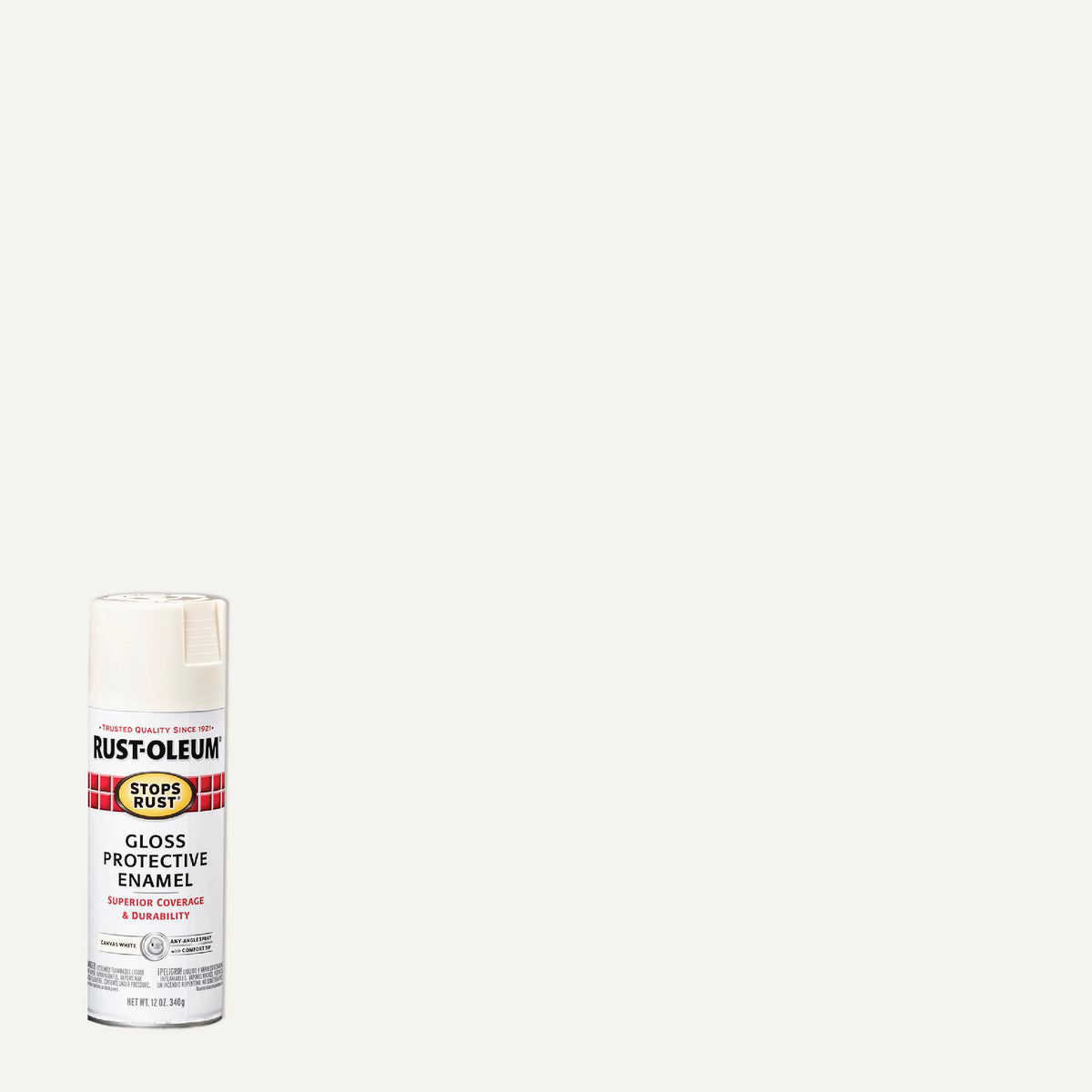 Rust-Oleum Stops Rust 12 Oz. Canvas White Gloss Anti-Rust Spray Paint ...