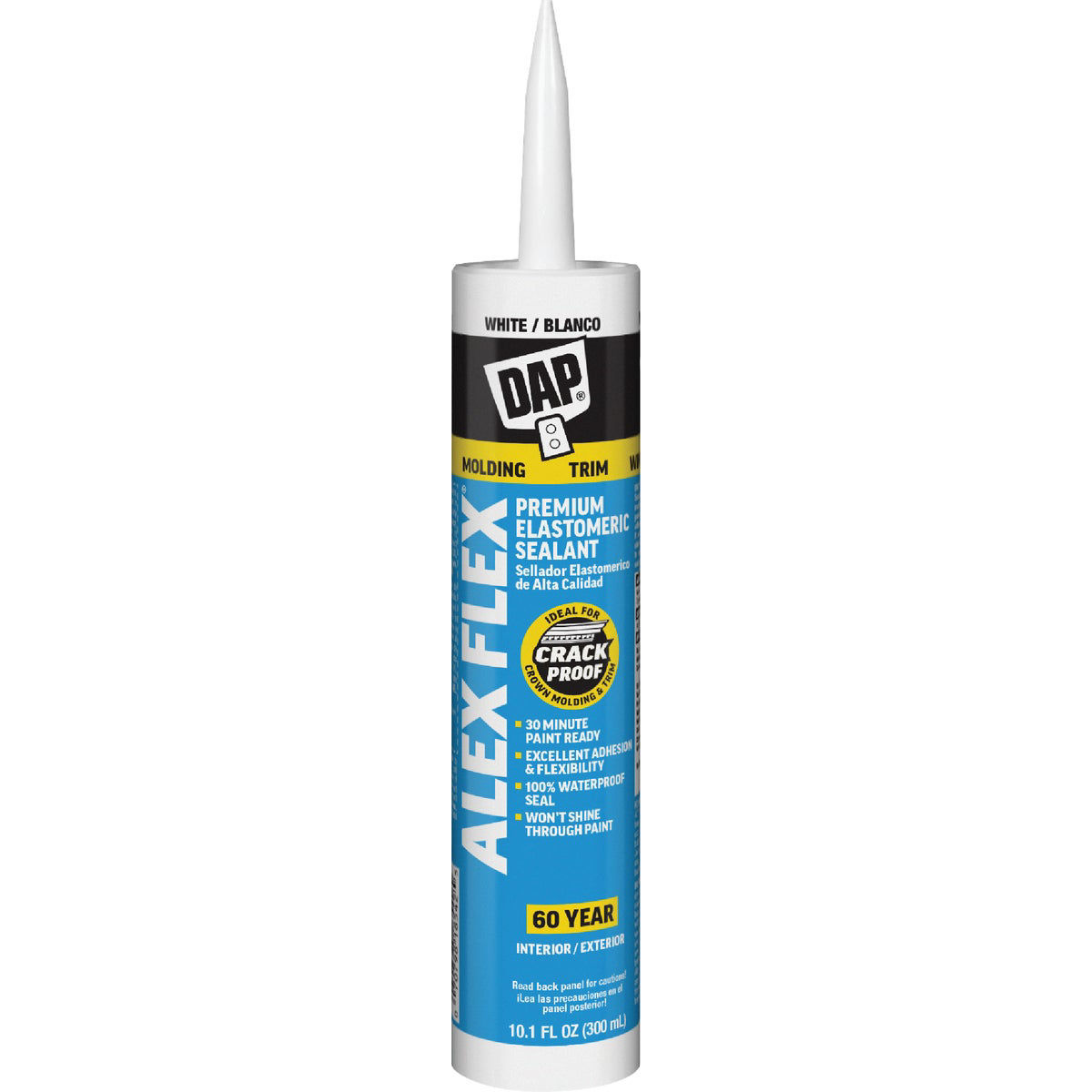 Dap Alex Flex 10.1 Oz. Premium Molding & Trim Acrylic Latex Siliconized ...