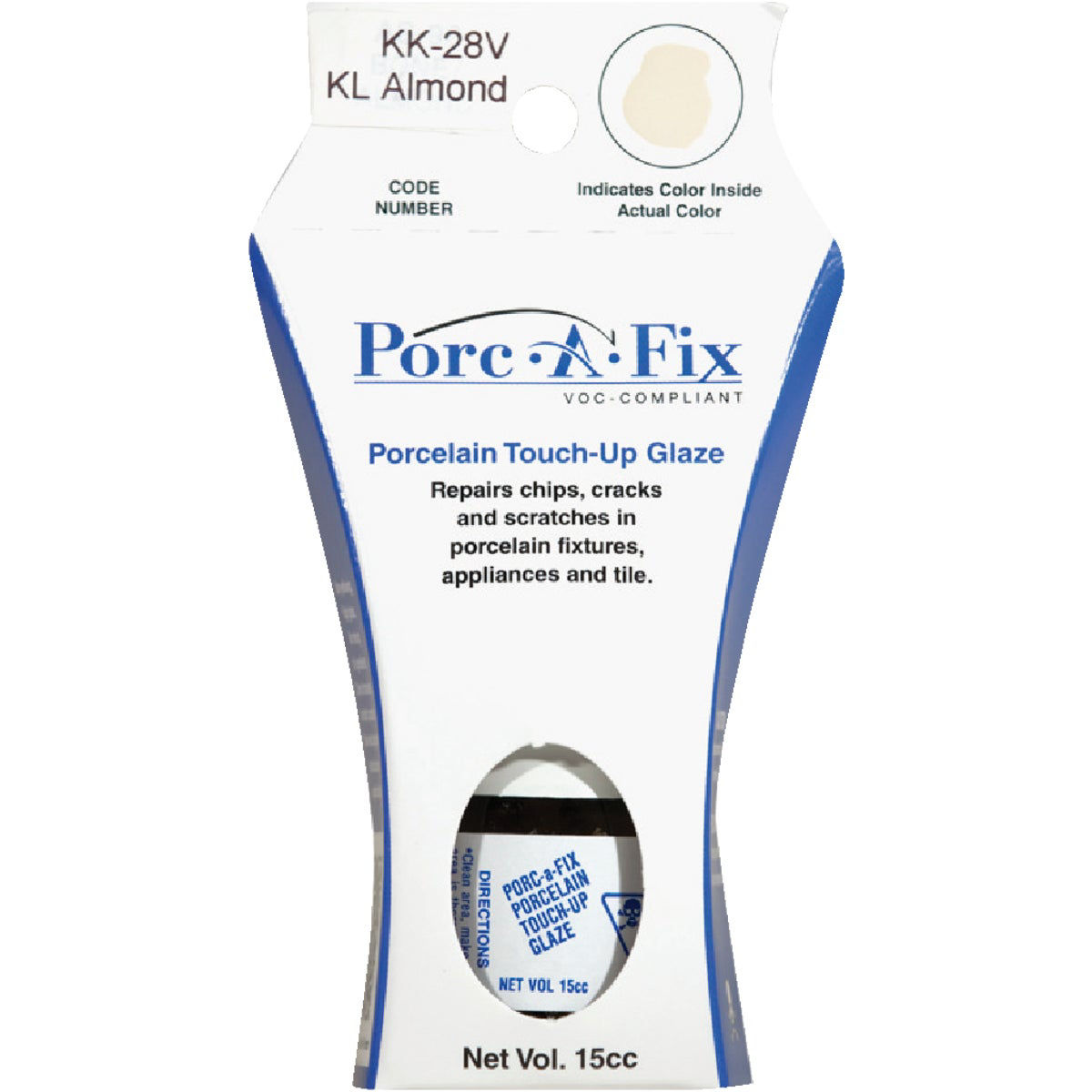 Fixture-Fix Porc-A-Fix Kohler Almond Porcelain Touch-up Paint, 15cc ...