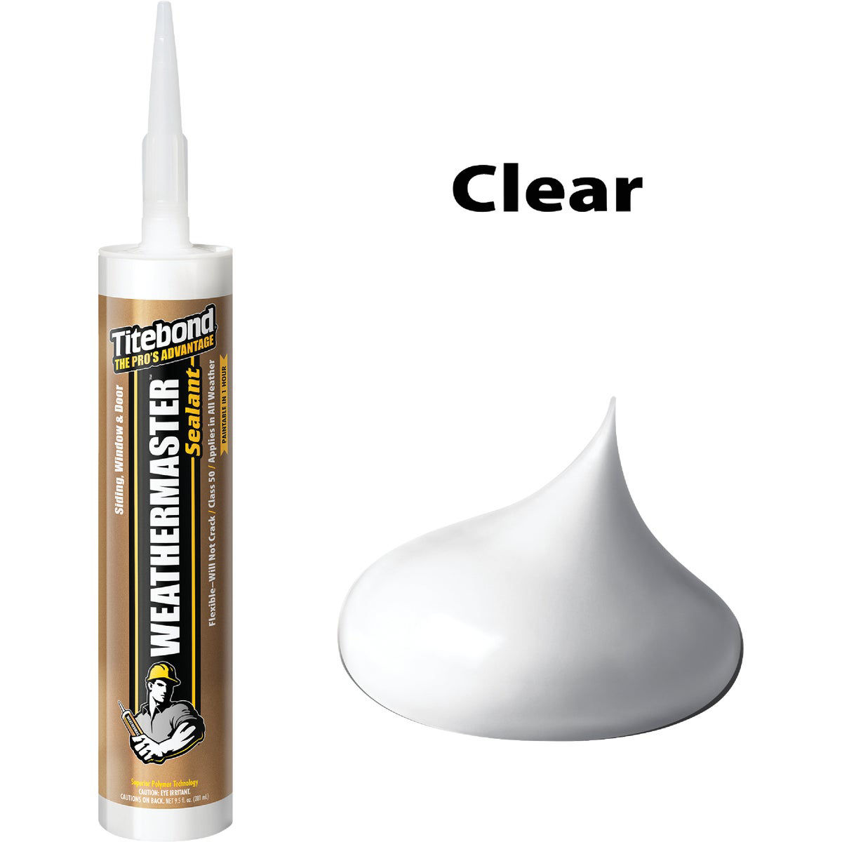 Titebond WeatherMaster 10 Oz. Polymer Sealant, 43991 Crystal Clear | Do ...