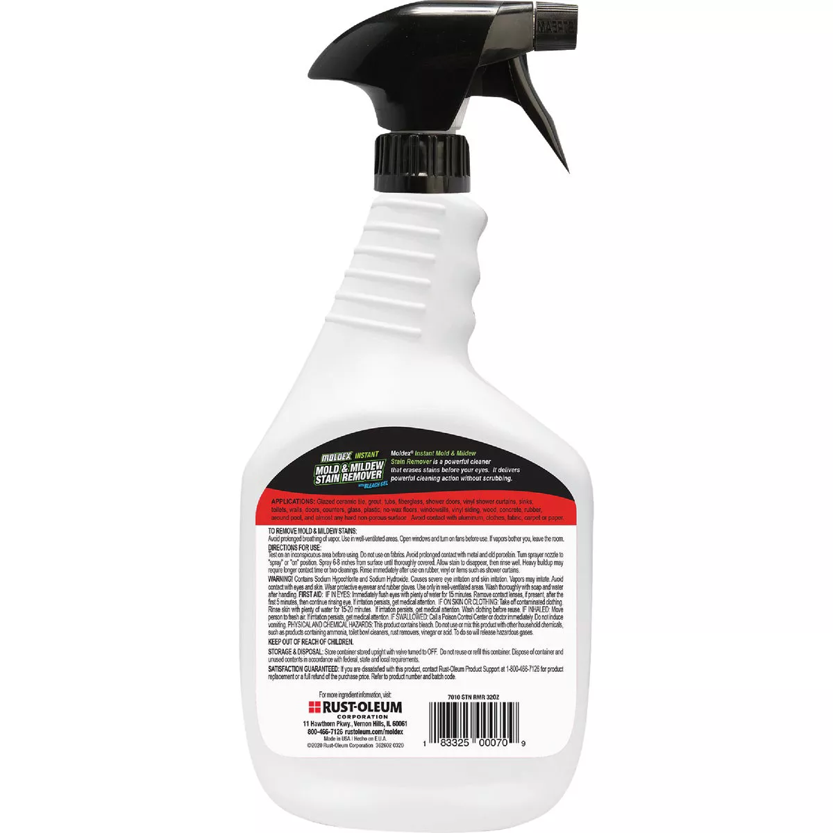 Moldex 32 Oz. Ready To Use Trigger Spray Instant Mold & Mildew Stain ...