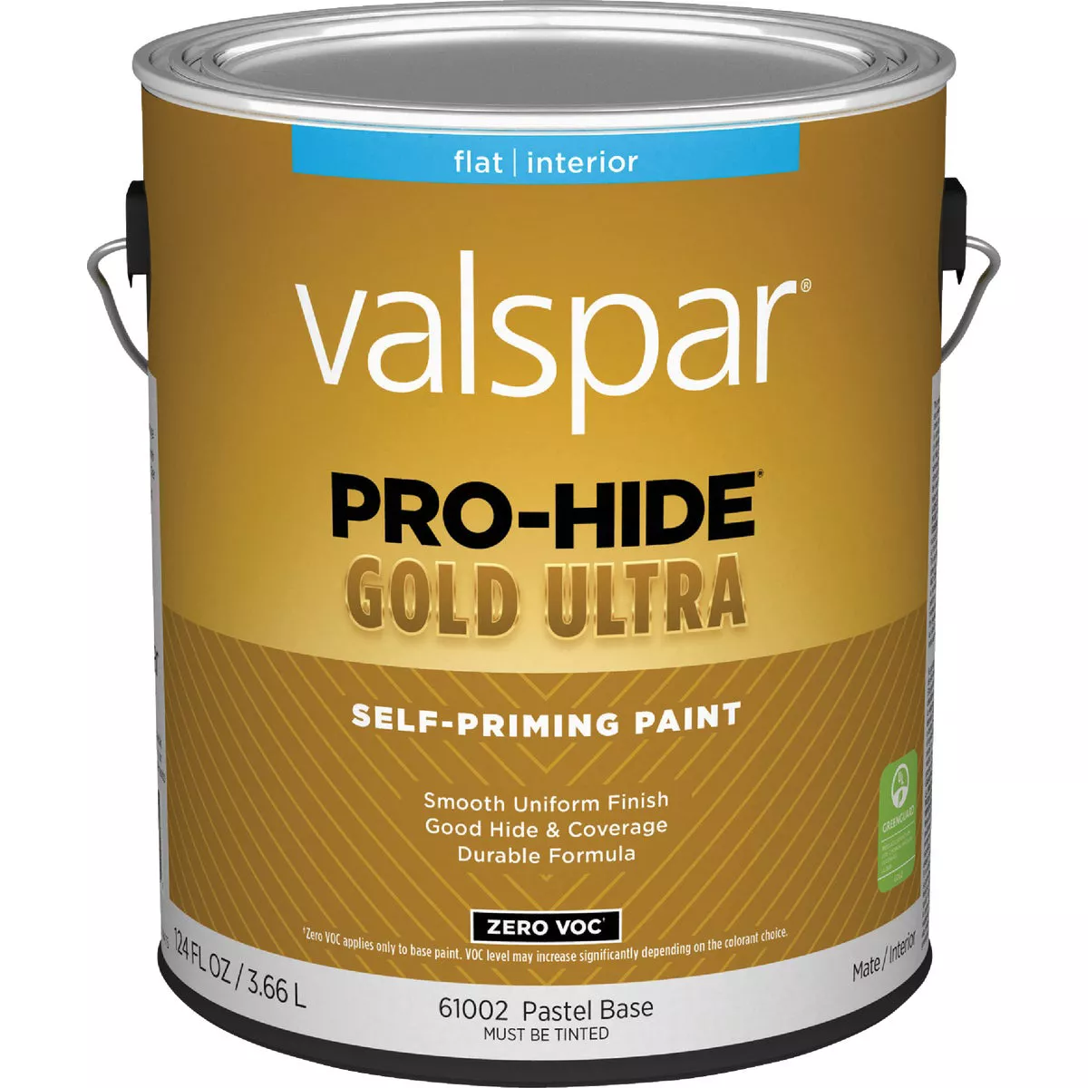 Valspar Pro-Hide Gold Ultra Zero VOC Latex Flat Interior Wall Paint ...