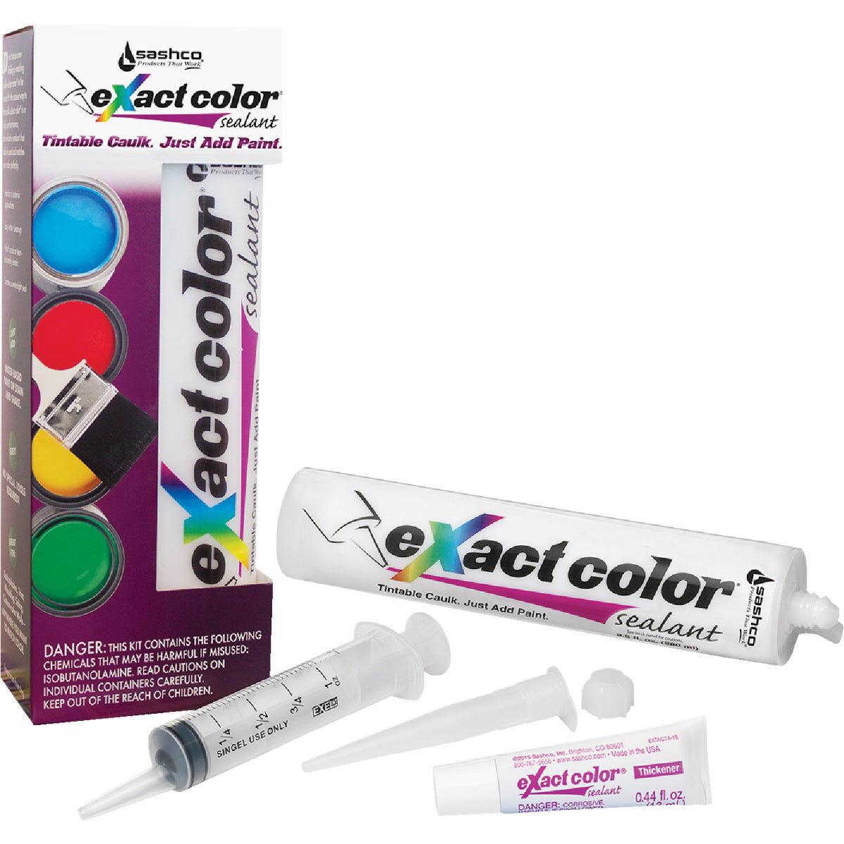 Sashco eXact color 9.5 Oz. Tint Base Tintable Acrylic Latex Caulk DIY ...