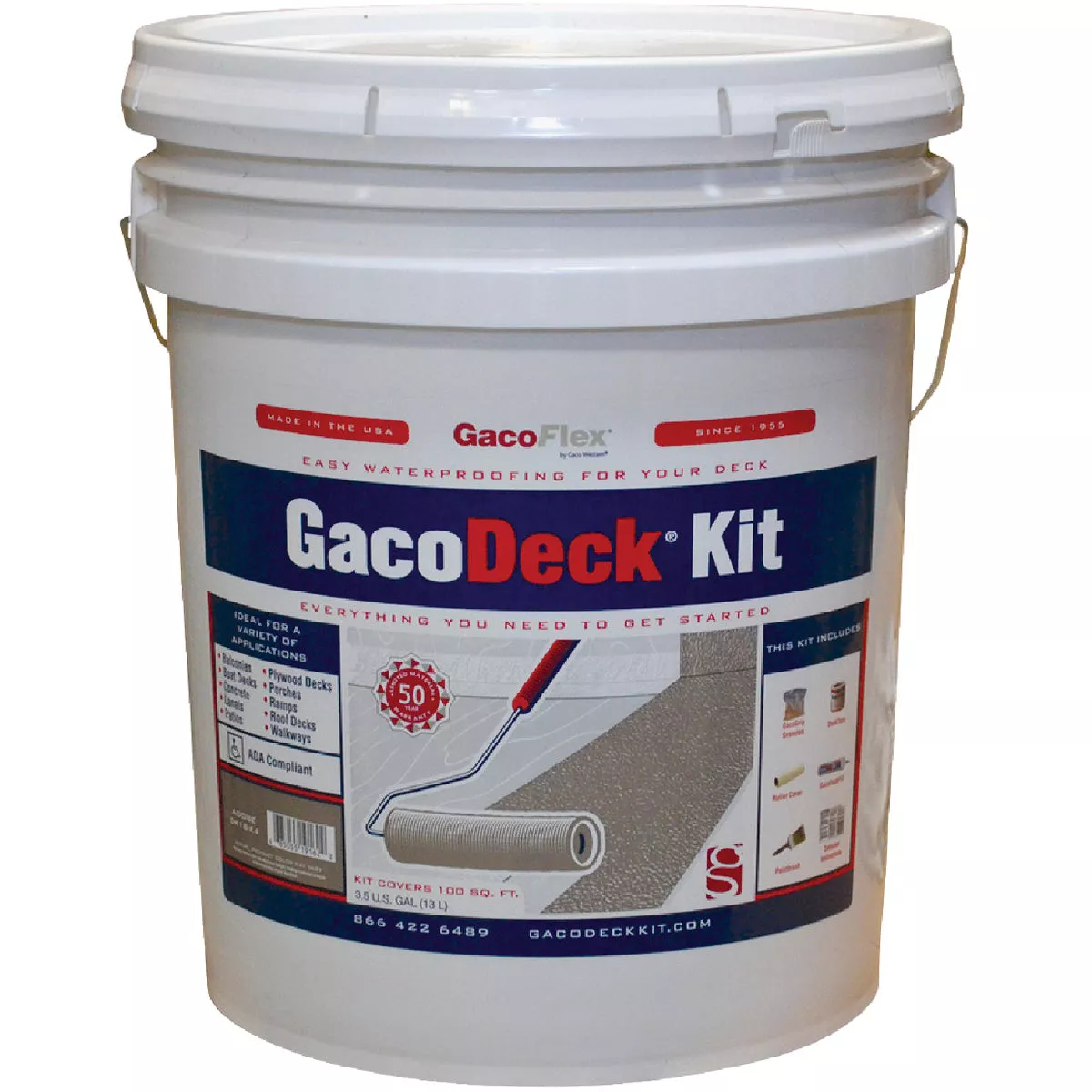 GacoFlex GacoDeck Adobe Elastomeric Deck Coating, 3.5 Gal. Kit, | Do it ...