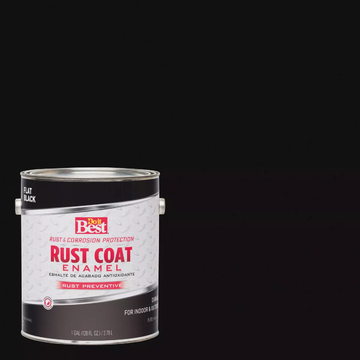 Do it Best Rust Coat Oil-Based Flat Enamel, Black, 1 Gal. | True Value ...