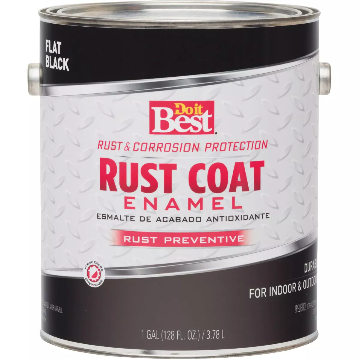 Do it Best Rust Coat Oil-Based Flat Enamel, Black, 1 Gal. | True Value ...