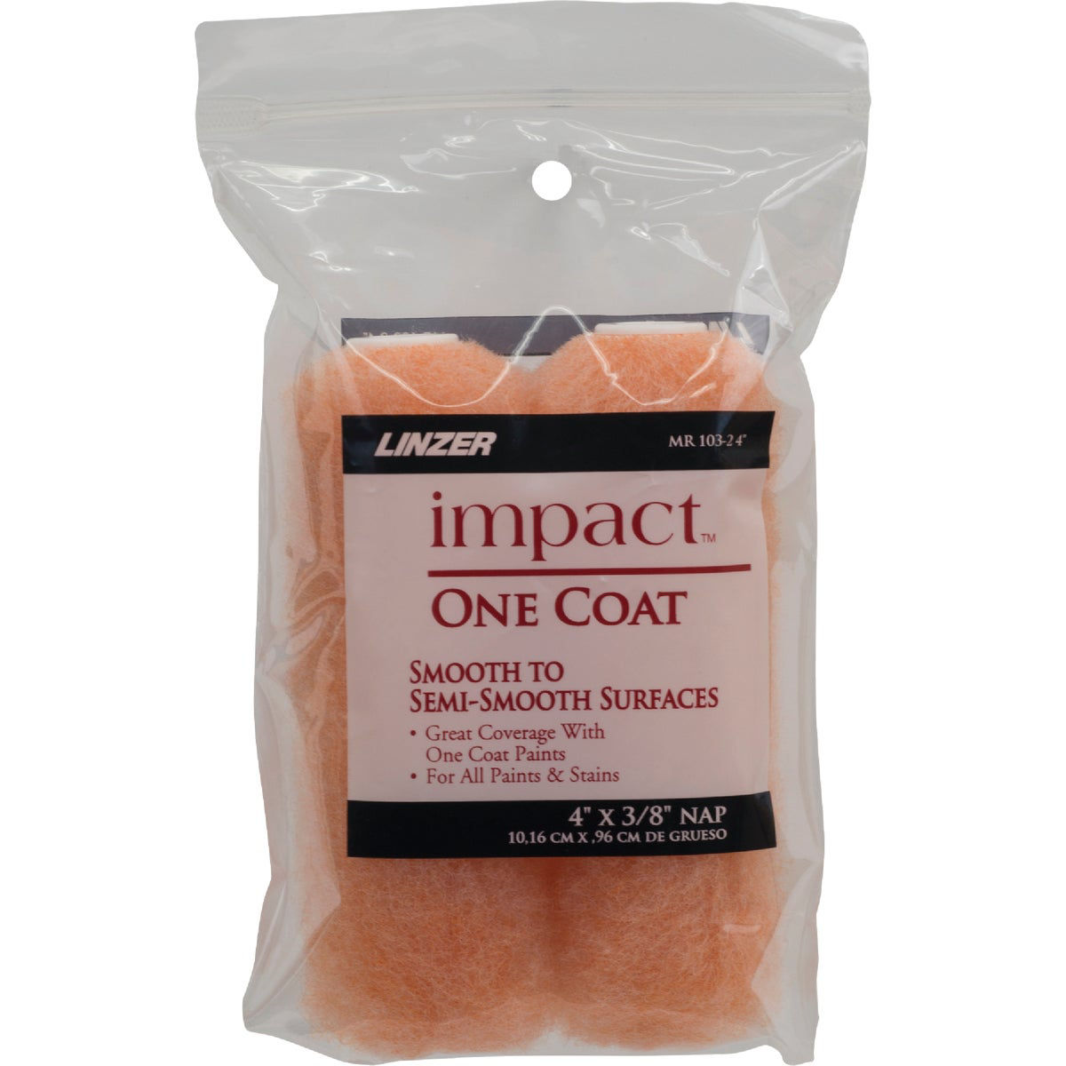 Linzer Inpact 4 In. x 3/8 In. Knit Roller Cover (2-Pack) | Do it Best