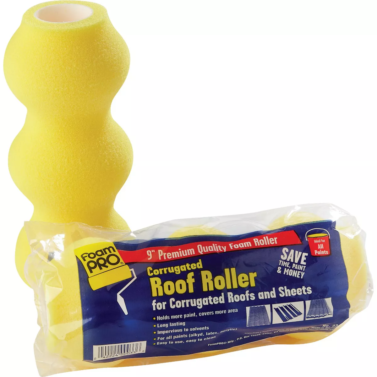 FoamPro 9 In. Premium Corrugated Roof Roller | True Value Hardware