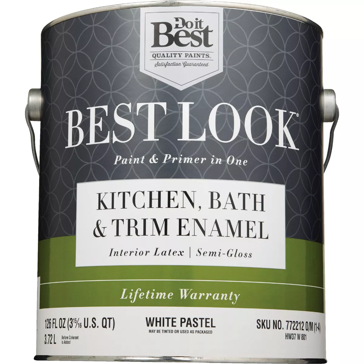 Best Look Latex Paint & Primer In One Kitchen Bath & Trim Semi-Gloss ...