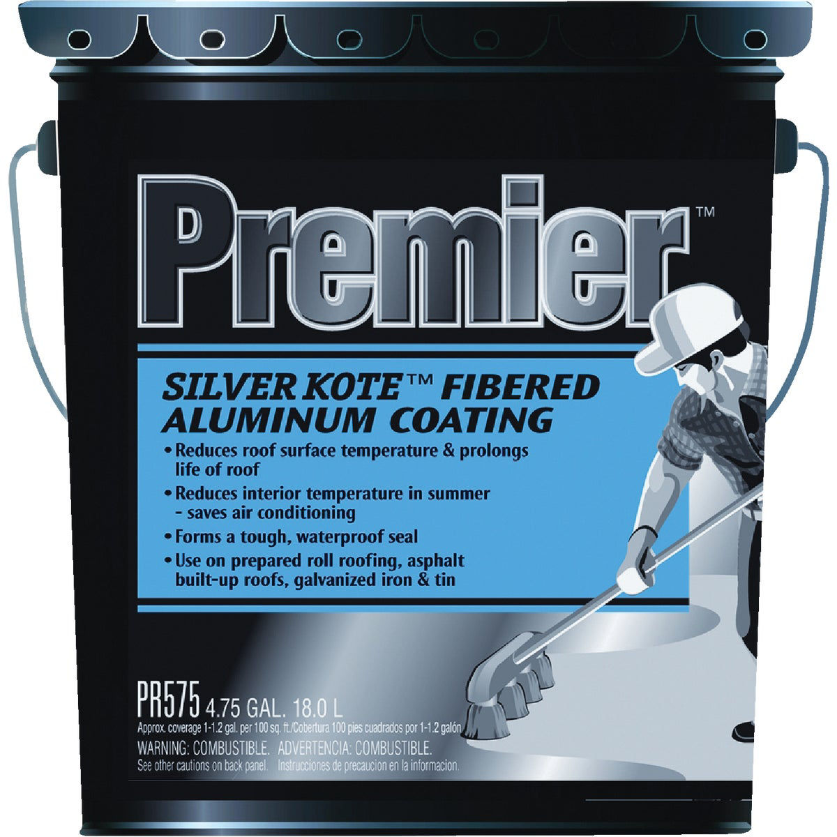 Premier SilverKote 5 Gal. Fibered Aluminum Roof Coating | Do it Best